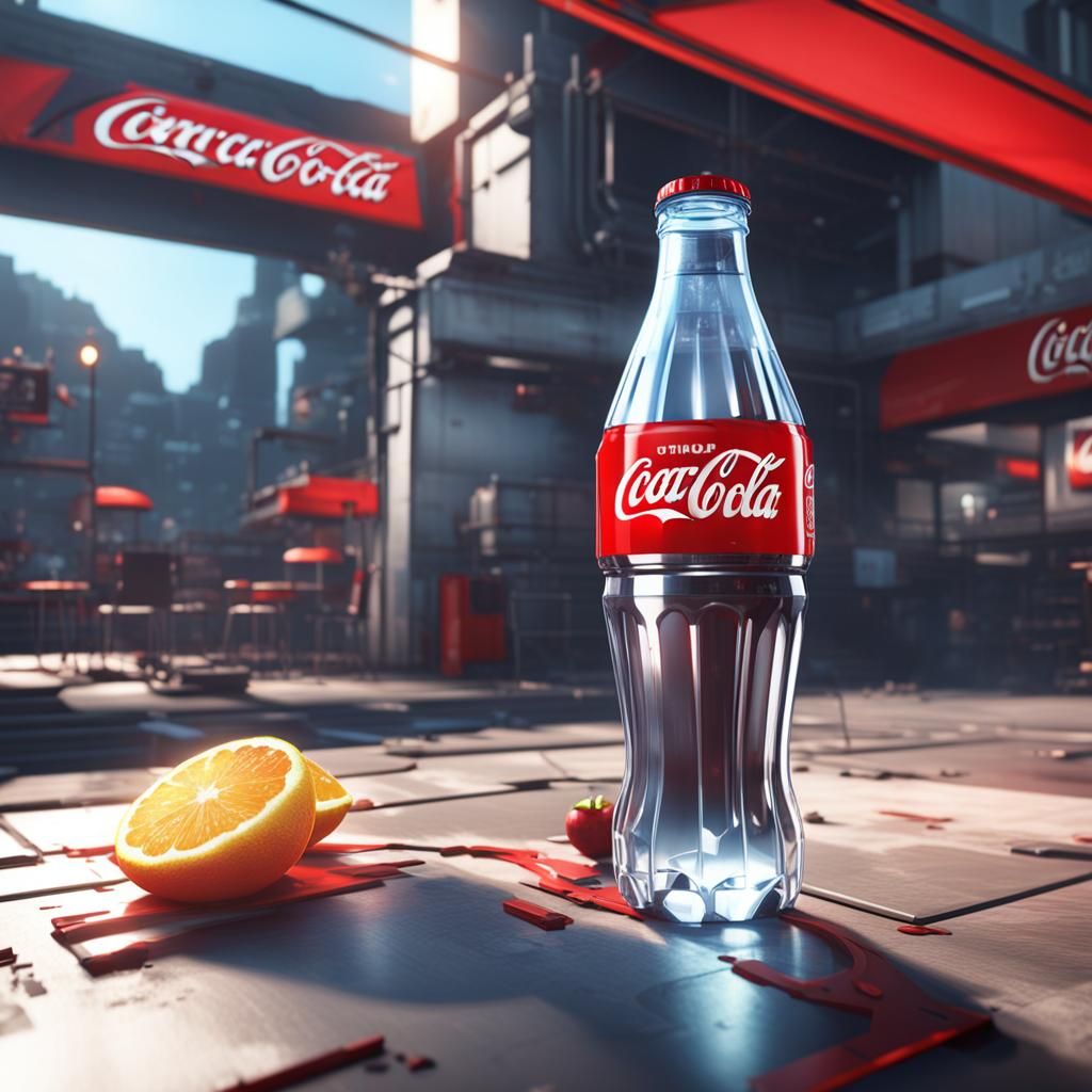 Future Vision of a Tech-Savvy Coca-Cola Enthusiast - AI Art