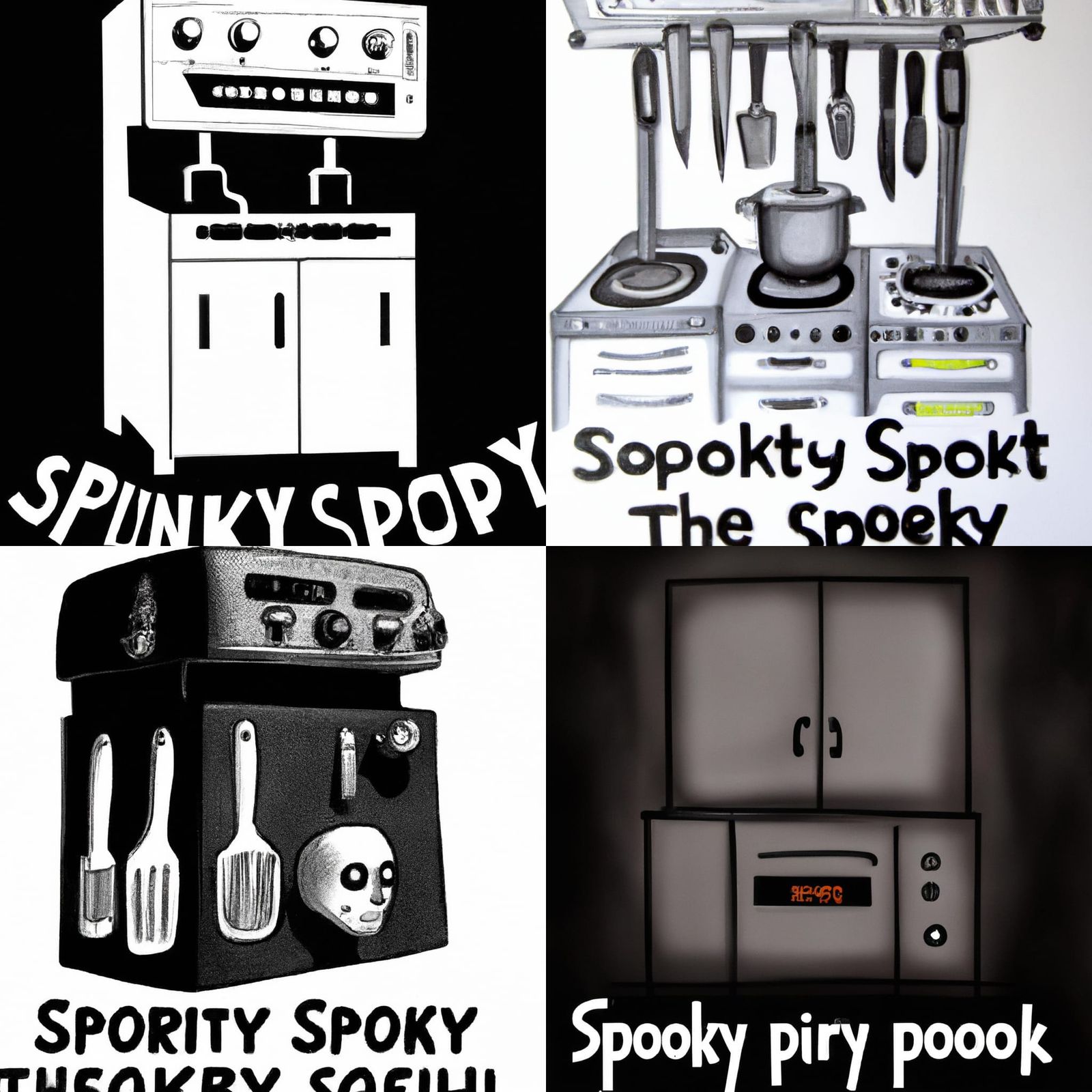 Spooky Kitchen Appliances - AI Generated Artwork - NightCafe Creator