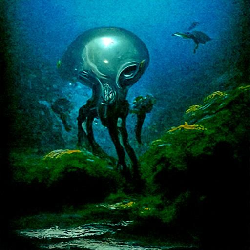 An Alien Ocean - AI Generated Artwork - NightCafe Creator