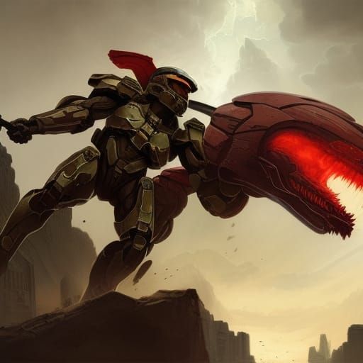 Halo Spartan FanArt 8 - AI Generated Artwork - NightCafe Creator