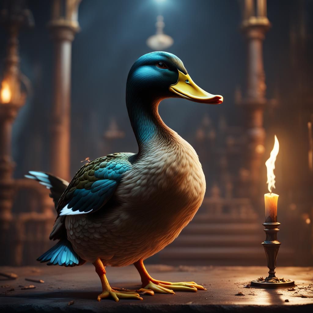 Cute duck - AI Generated Artwork - NightCafe Creator