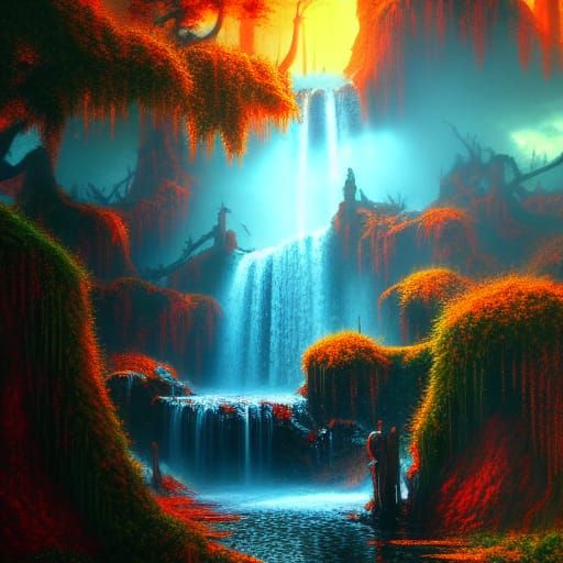 Nightmarian underworld on a good day - AI Generated Artwork - NightCafe ...