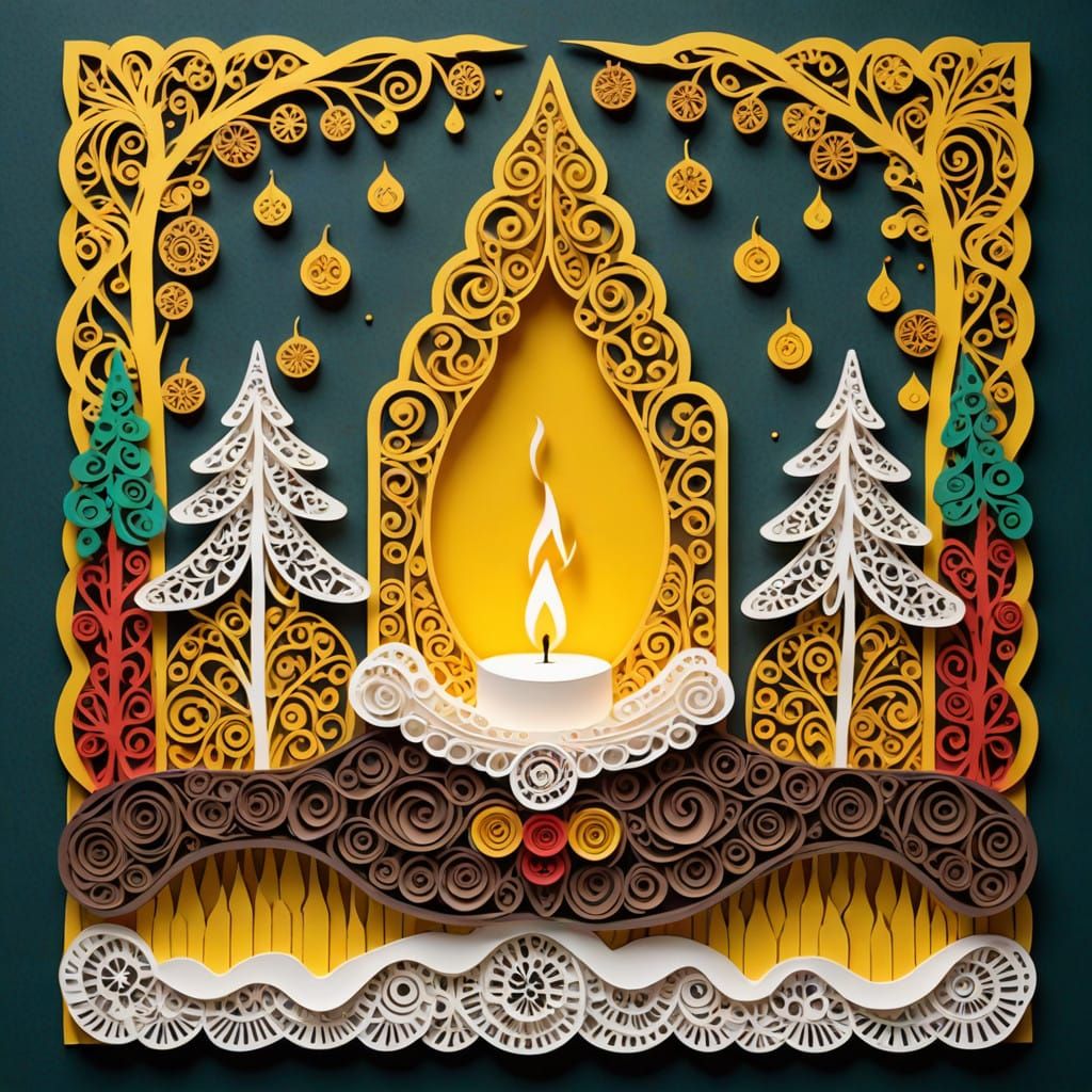 Yule Log (Layered Paper) - Yule Log (Layered Paper)