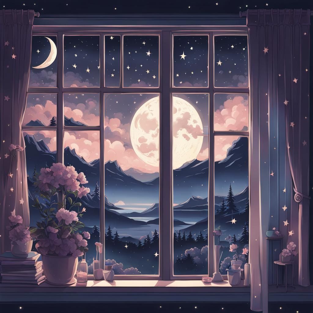 Enchanted Window - AI Generated Artwork - NightCafe Creator