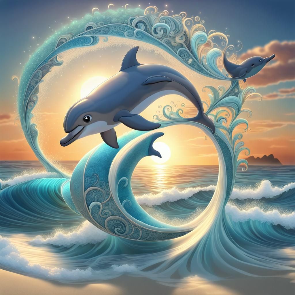 The Cute Wave. - AI Generated Artwork - NightCafe Creator