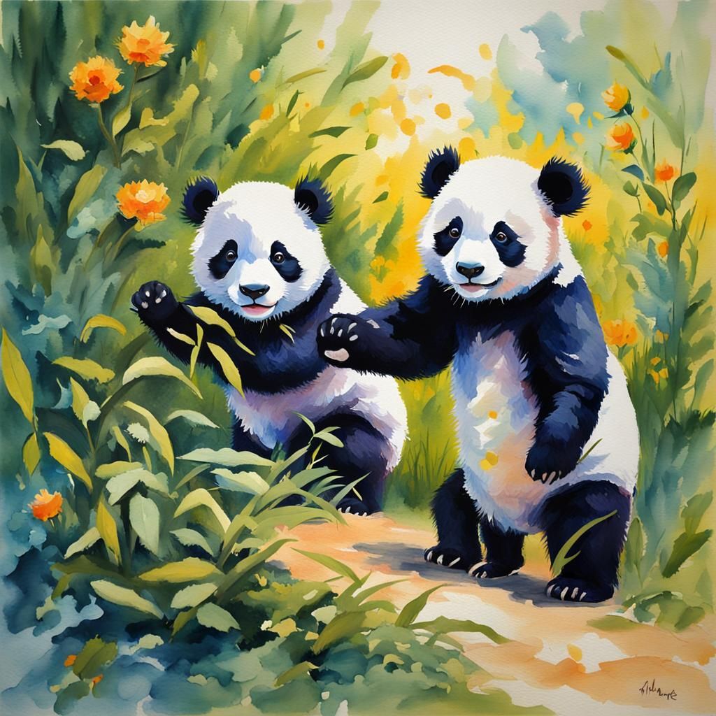 Witness the heartwarming sight of baby pandas taking their first wobbly ...