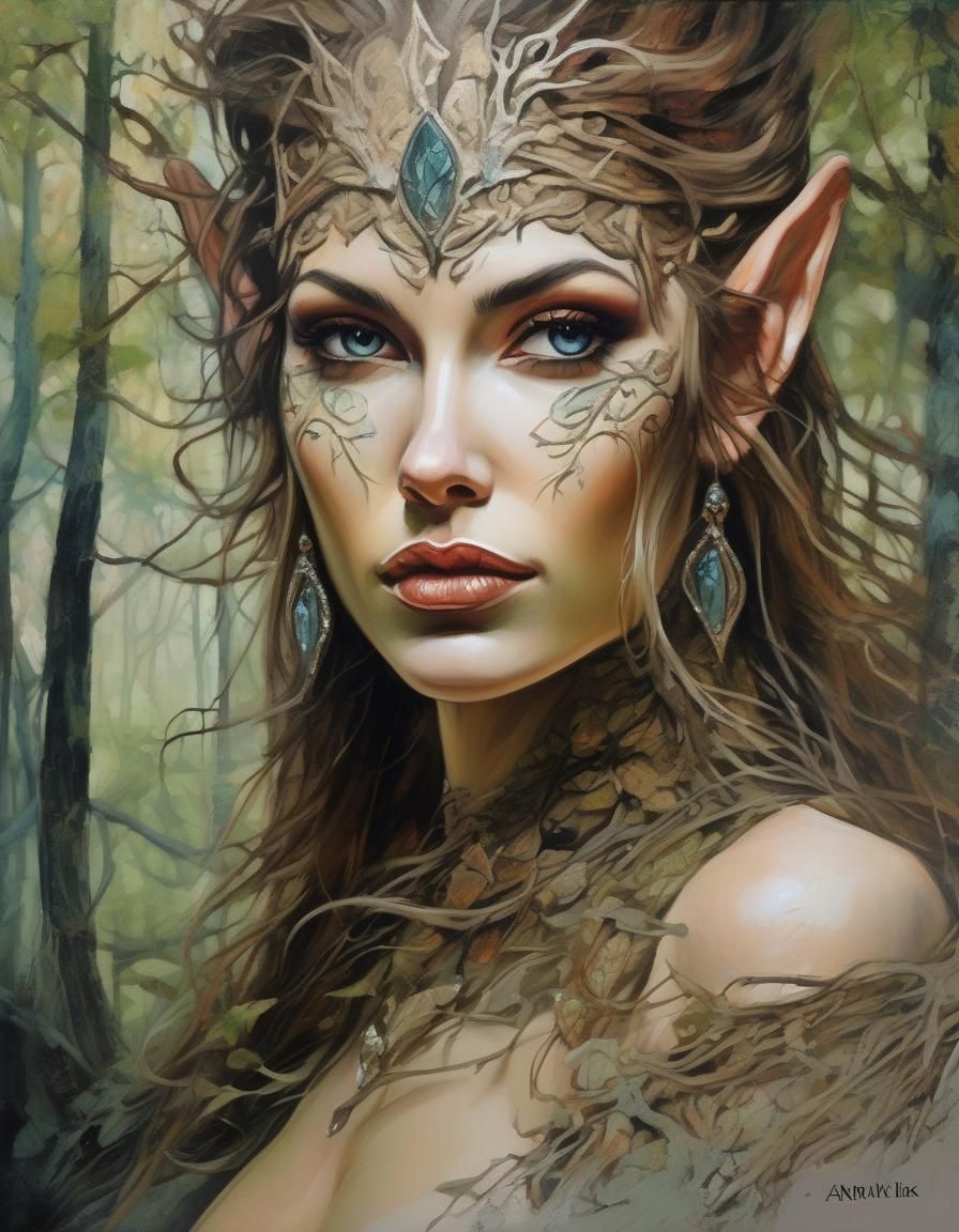 Elf portrait - AI Generated Artwork - NightCafe Creator