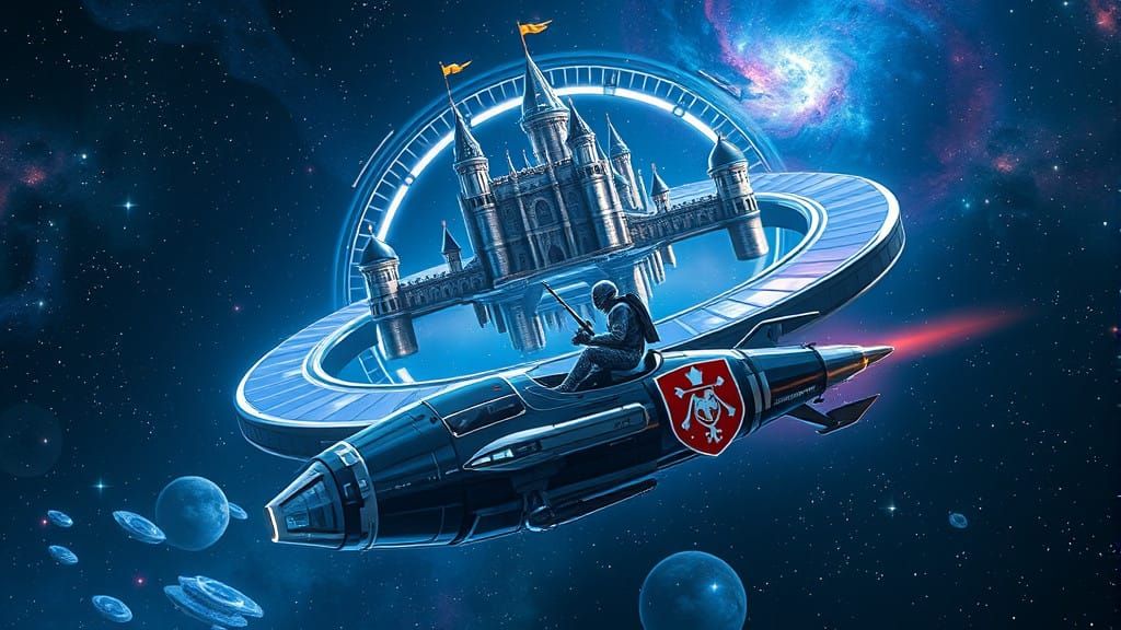 Futuristic Space castle-station - Majestic Space Citadel in ...