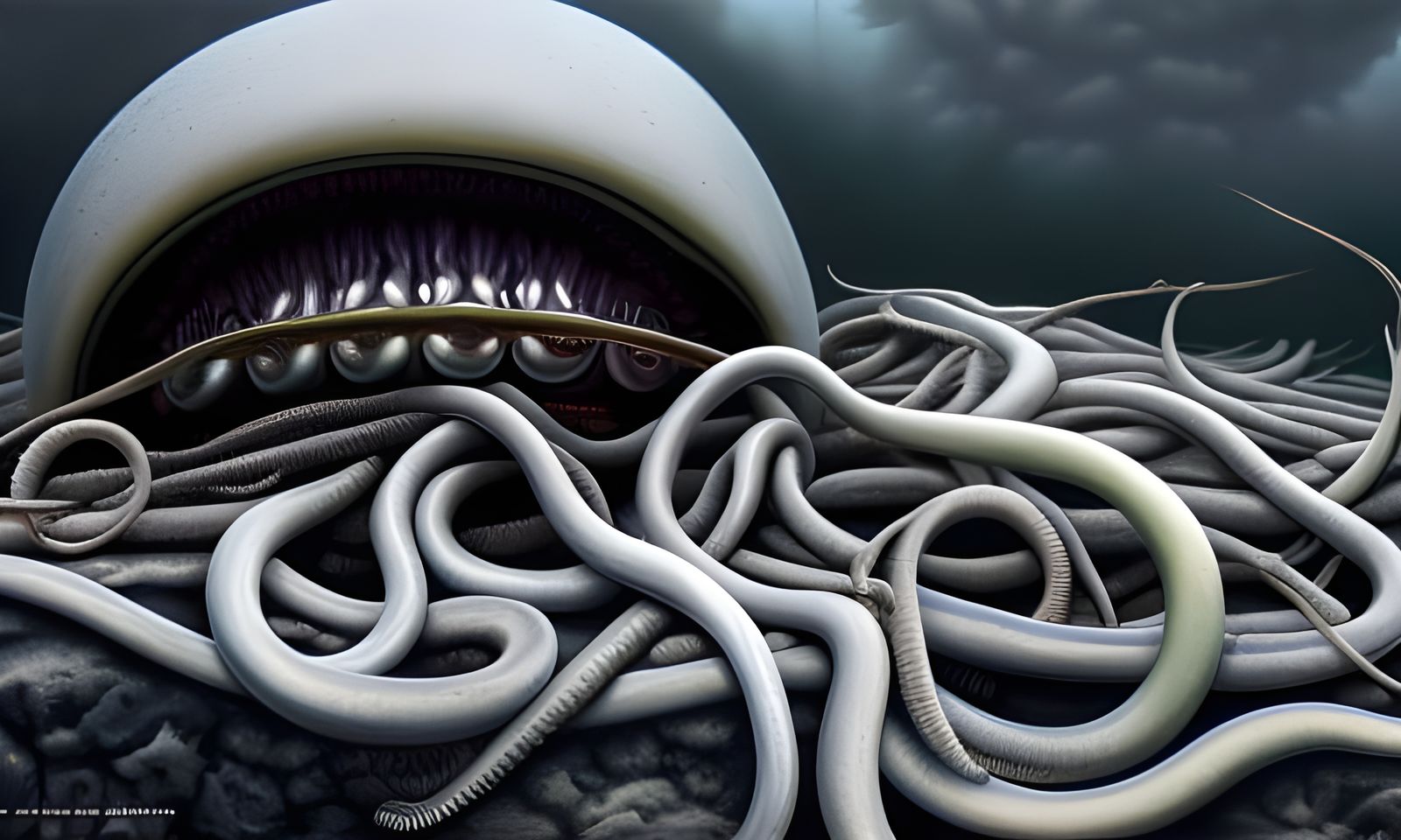 alien tentacle creature - AI Generated Artwork - NightCafe Creator