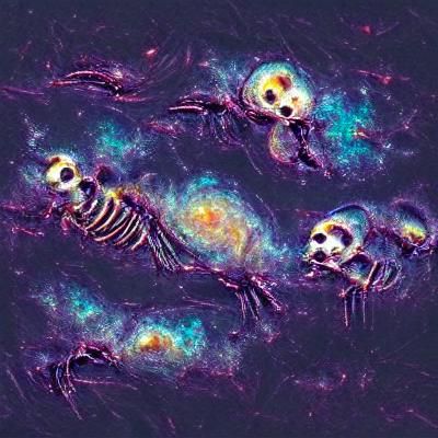skeleton galaxy - AI Generated Artwork - NightCafe Creator