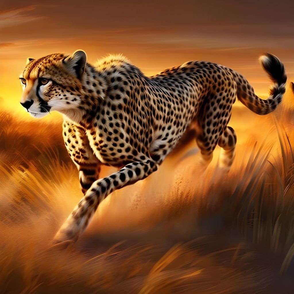 Cheetah Grace - AI Generated Artwork - NightCafe Creator