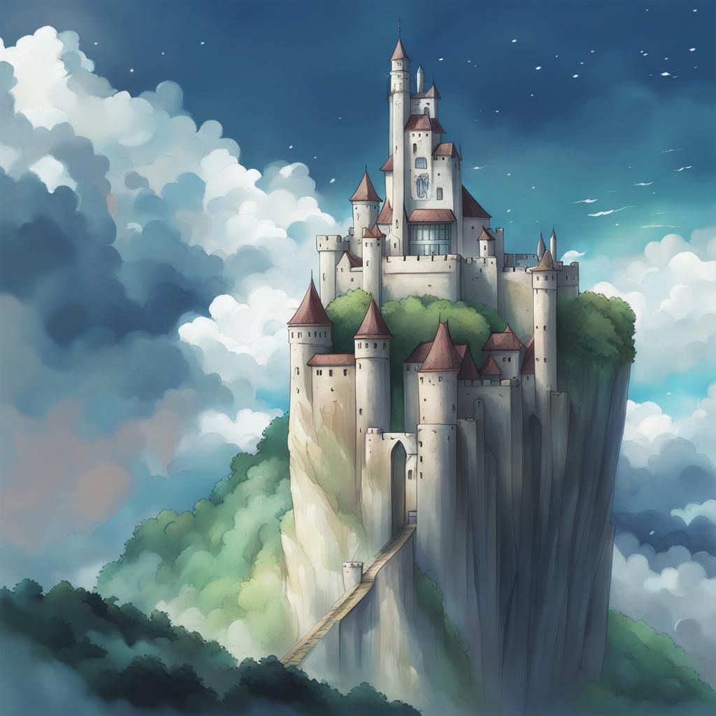 Ivory pillar castle - AI Generated Artwork - NightCafe Creator