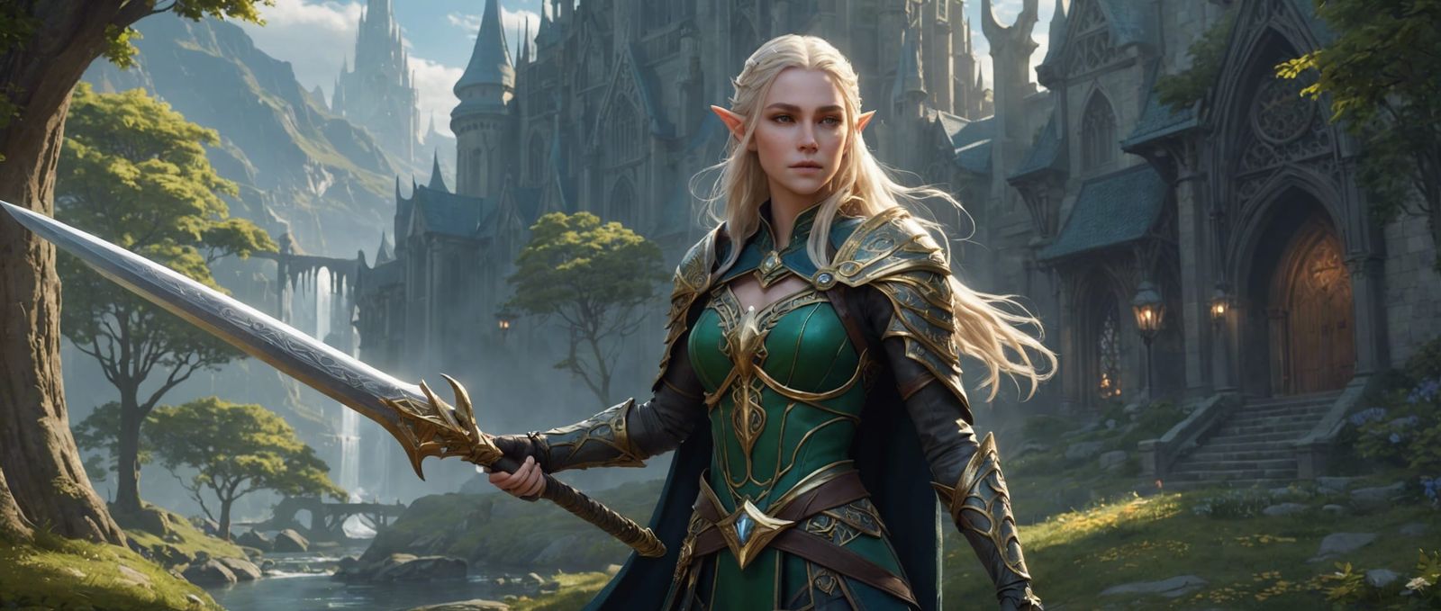 elven spellblade - AI Generated Artwork - NightCafe Creator