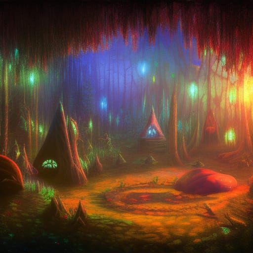 camp crystal lake at sunset fantasy art by Godmachine, Zombienose art ...