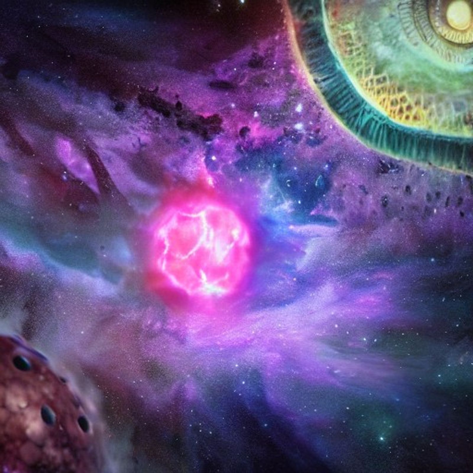 Galactic Orbs - AI Generated Artwork - NightCafe Creator