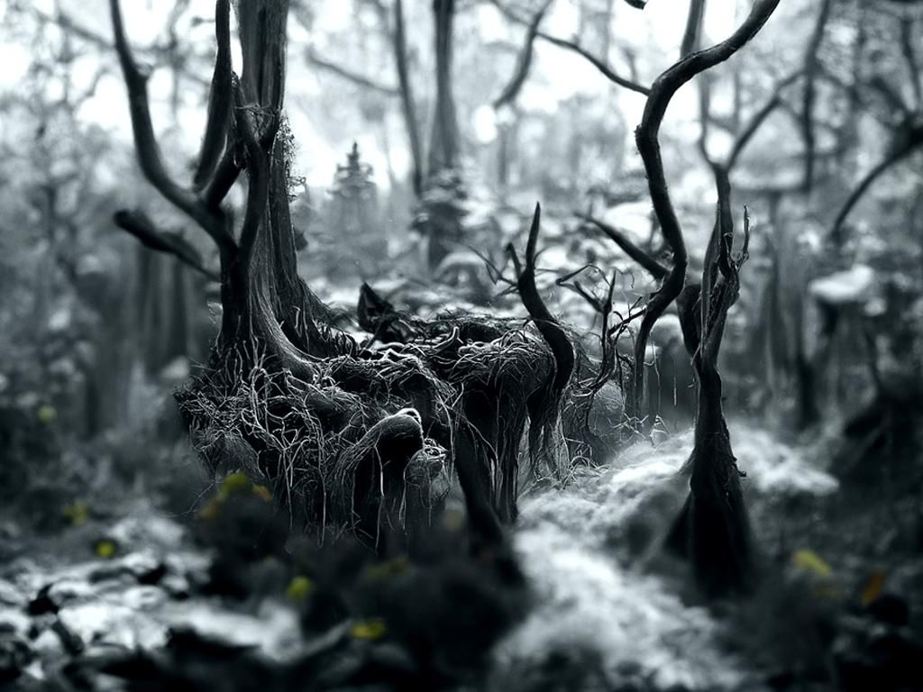 Spooky Forest (Coherent Render) - AI Generated Artwork - NightCafe Creator