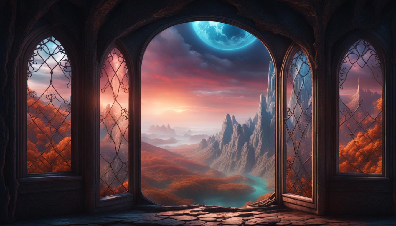 Window to eternity - AI Generated Artwork - NightCafe Creator