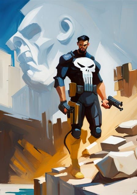 The Punish Man - AI Generated Artwork - NightCafe Creator