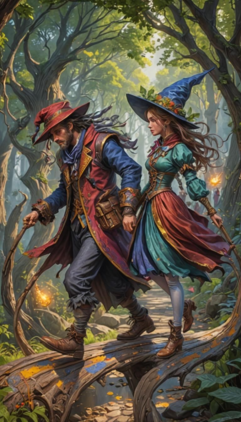 Travelling To The Wizards' Faire - AI Generated Artwork - NightCafe Creator