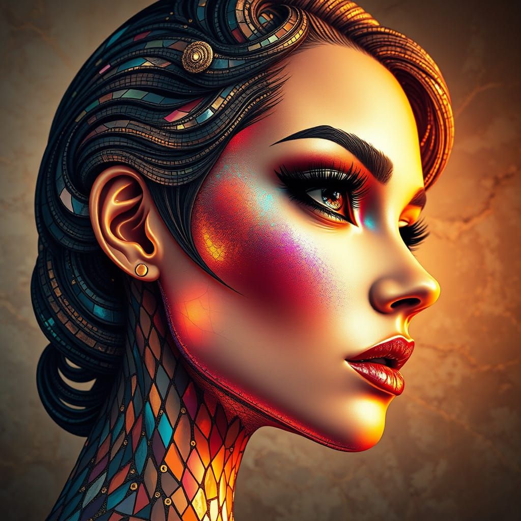 Luminous Woman Portrait - Luminous Woman Portrait