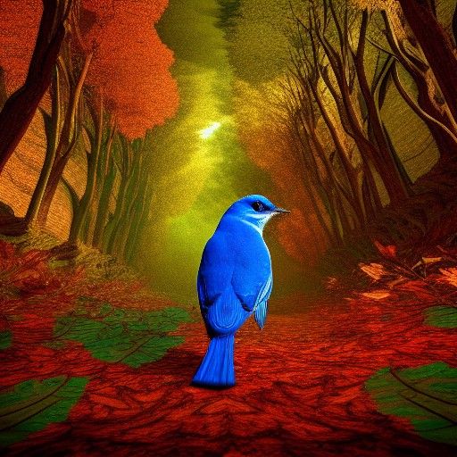 Bluebird - AI Generated Artwork - NightCafe Creator
