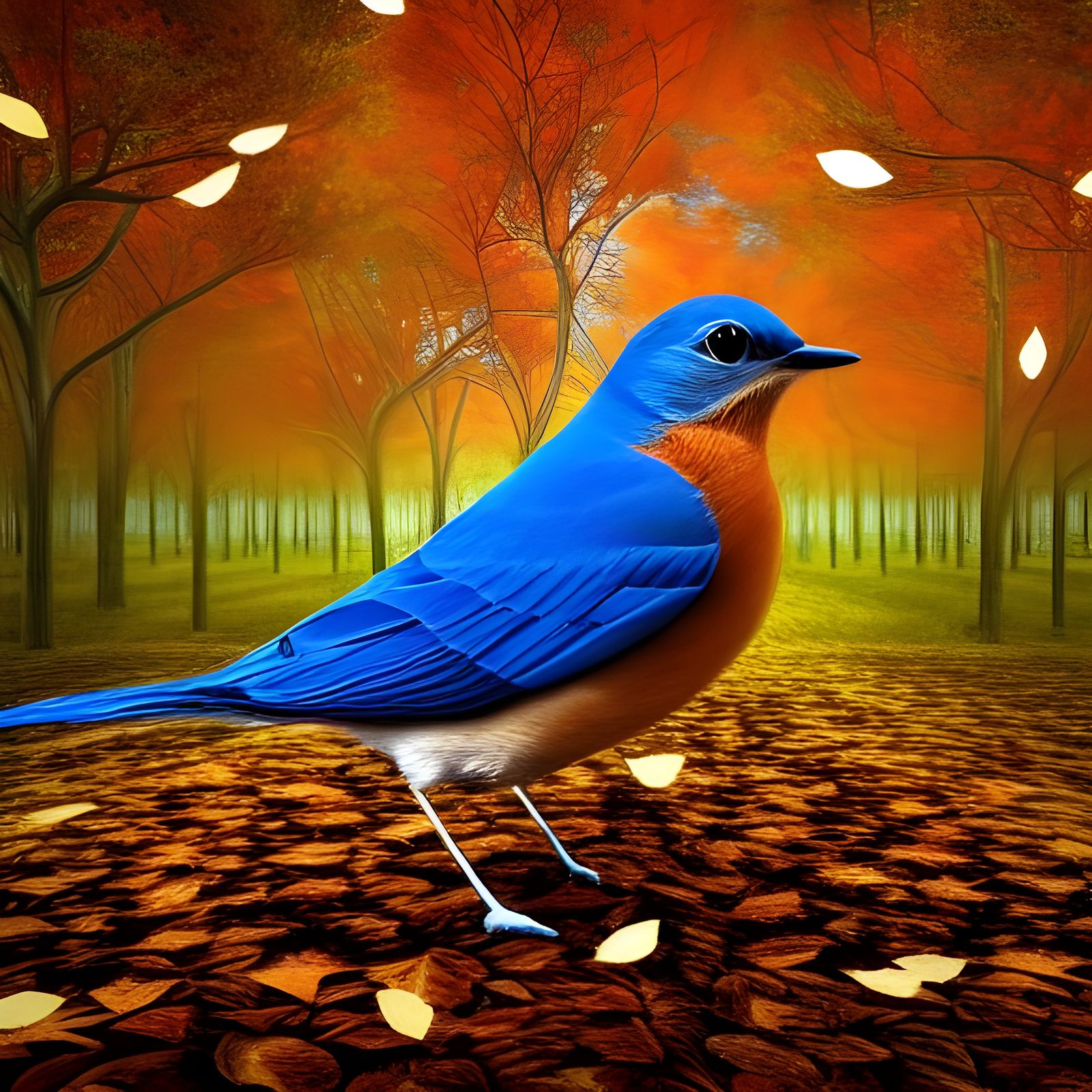 Bluebird - AI Generated Artwork - NightCafe Creator
