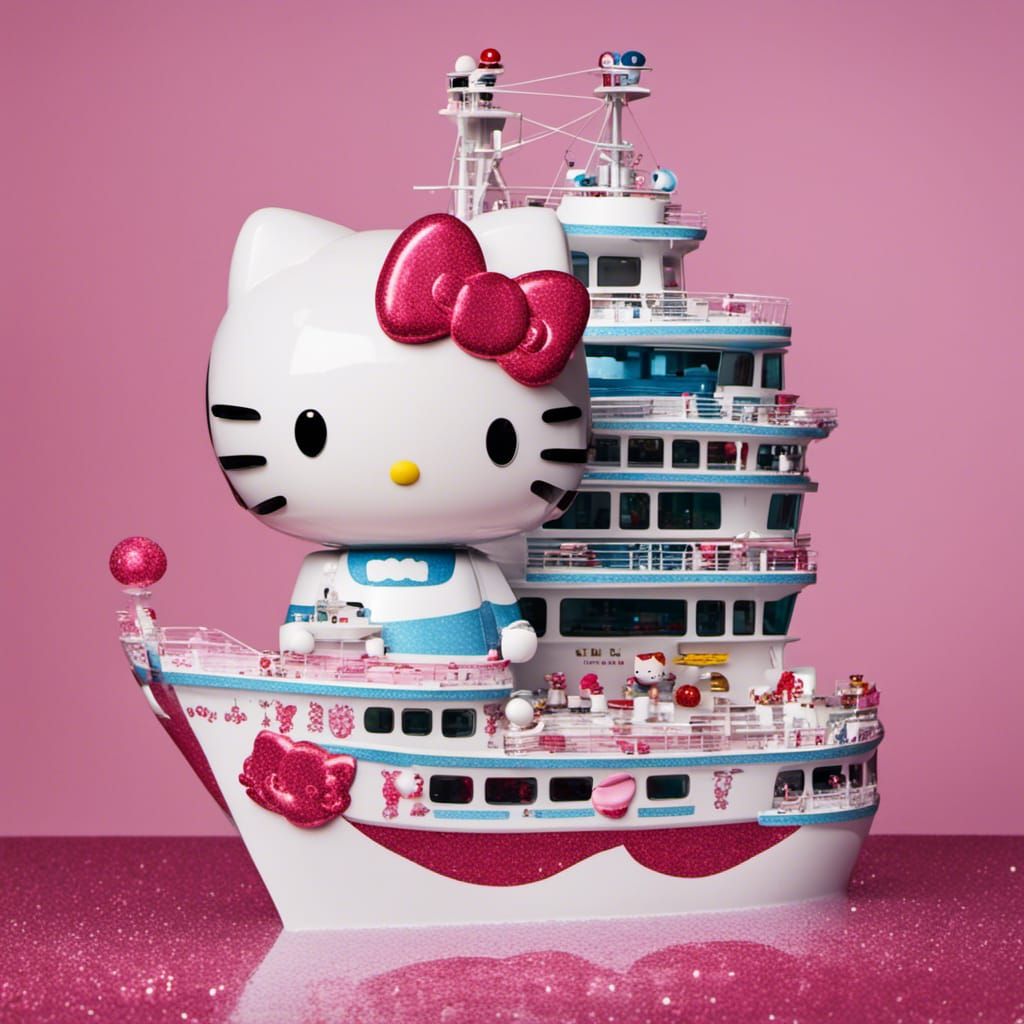 Glittersploding Hello Kitty Cruise - AI Generated Artwork - NightCafe ...