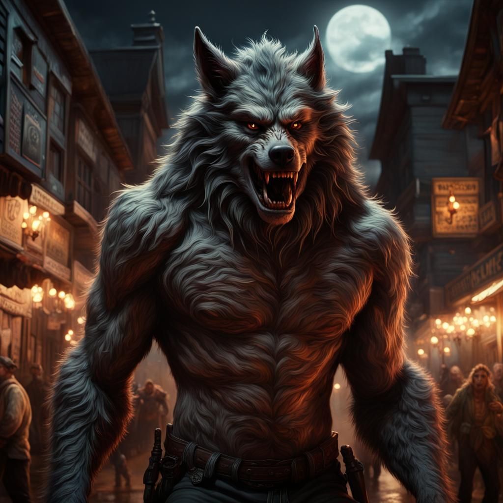 "Werewolf Honky Tonk" - AI Generated Artwork - NightCafe Creator