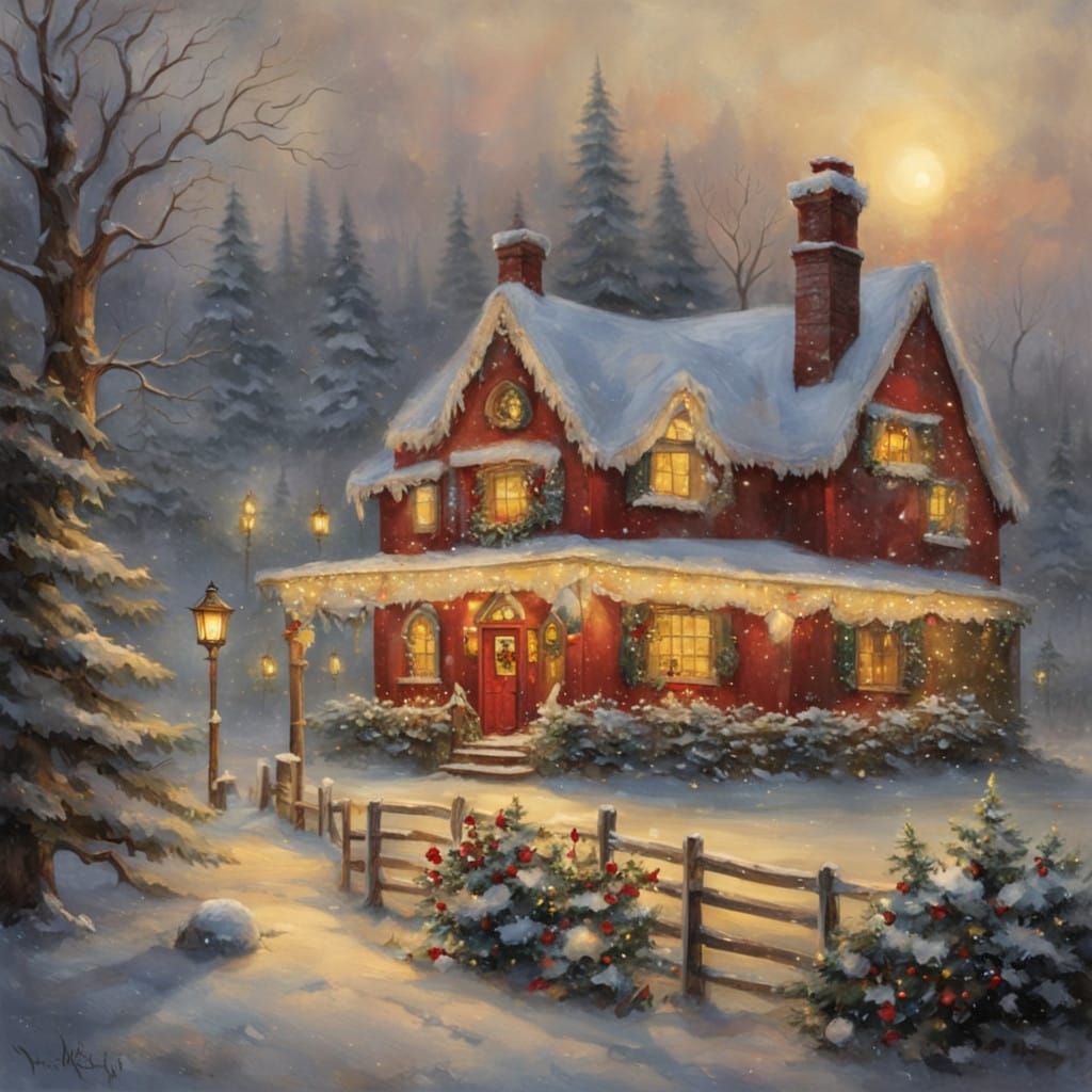 [insert tile here lol] - Vintage-Inspired Christmas Scene wi...