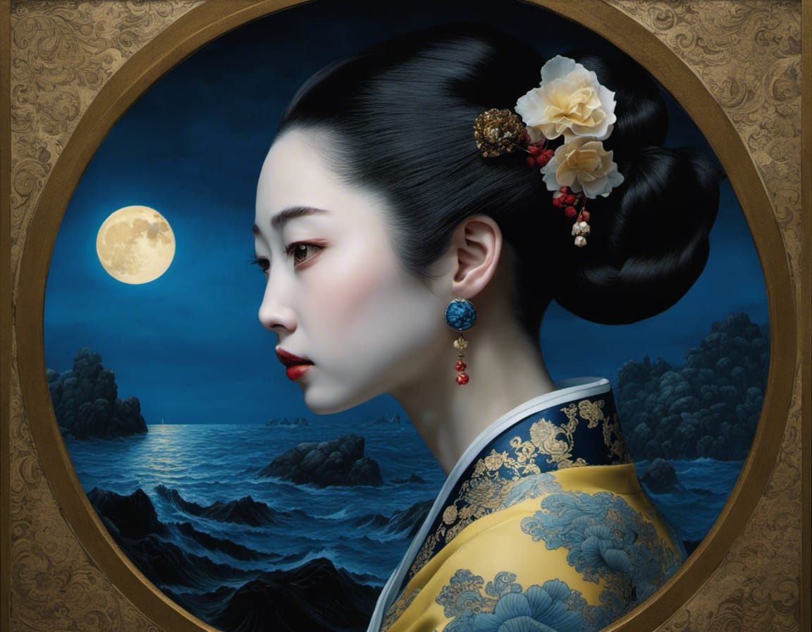 Moonlit Beauty. : r/nightcafe