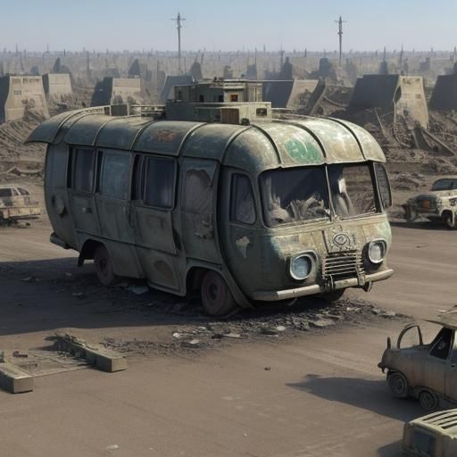 scavenger retrograde van 2 - AI Generated Artwork - NightCafe Creator