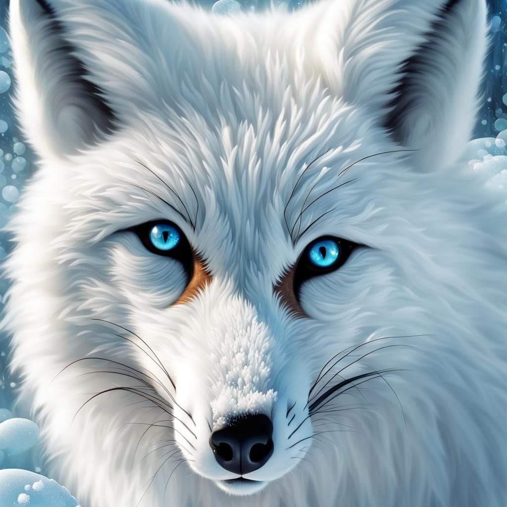 White Fox - AI Generated Artwork - NightCafe Creator