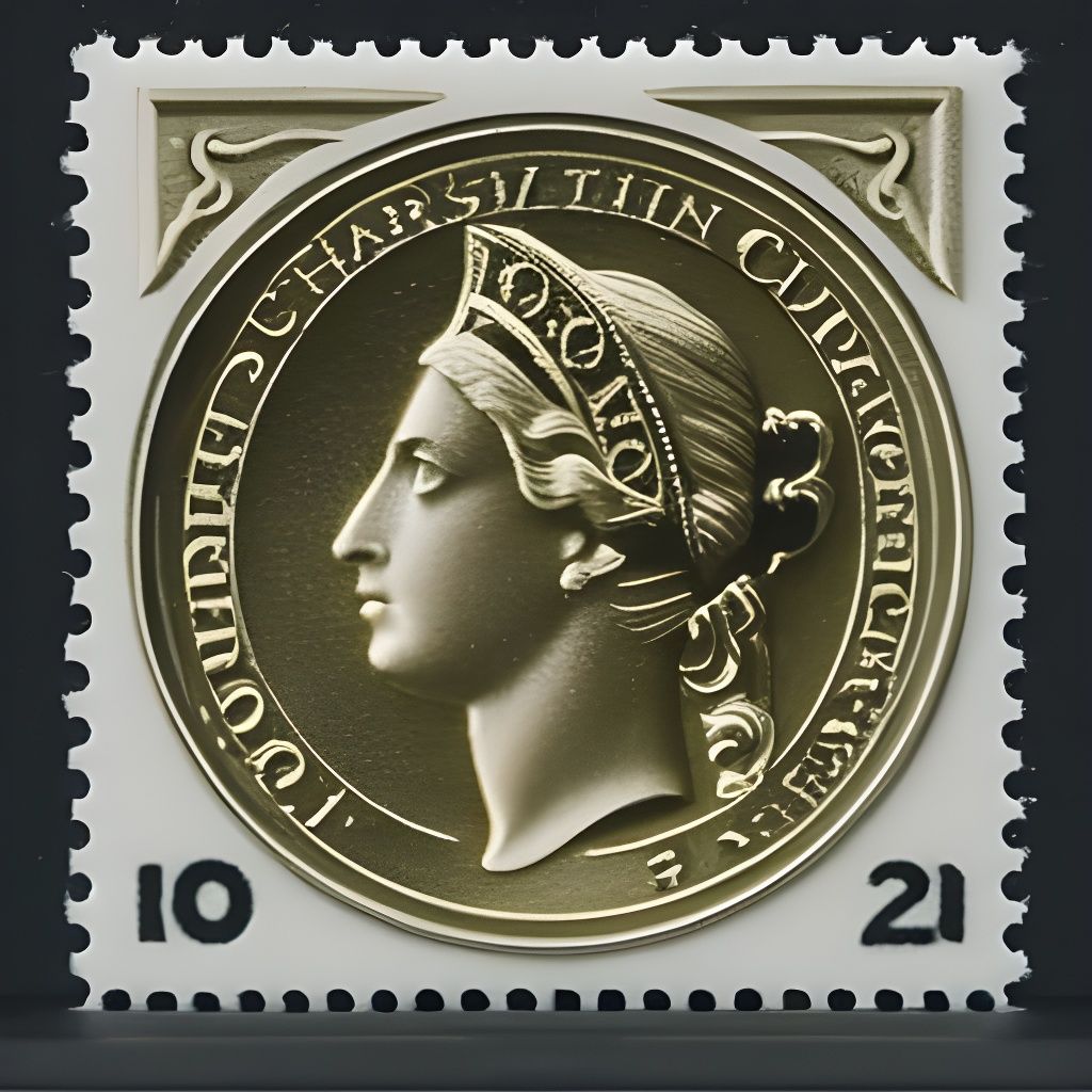 Postage stamp - AI Generated Artwork - NightCafe Creator