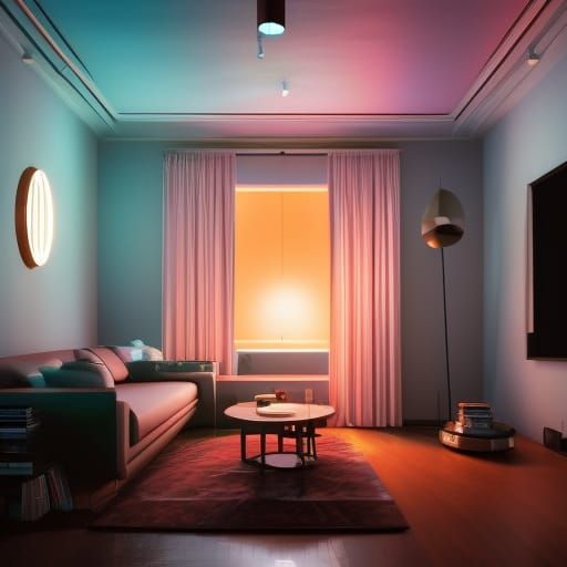 Retro Modern Space - AI Generated Artwork - NightCafe Creator