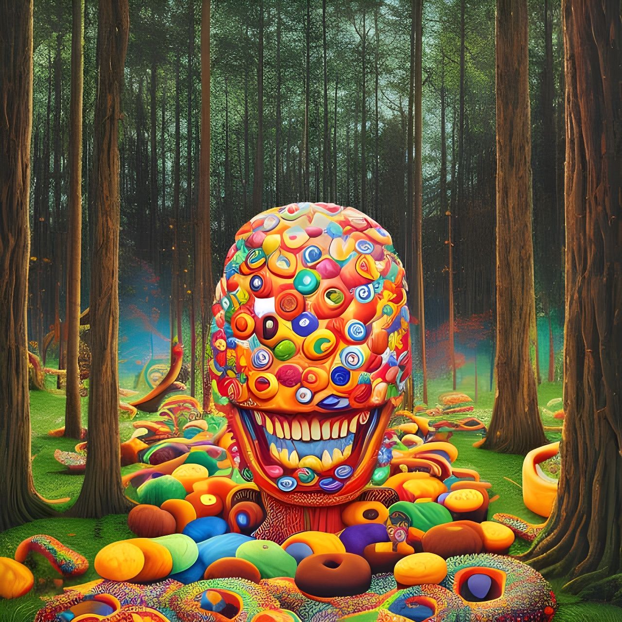 When the donuts became sentient - AI Generated Artwork - NightCafe Creator