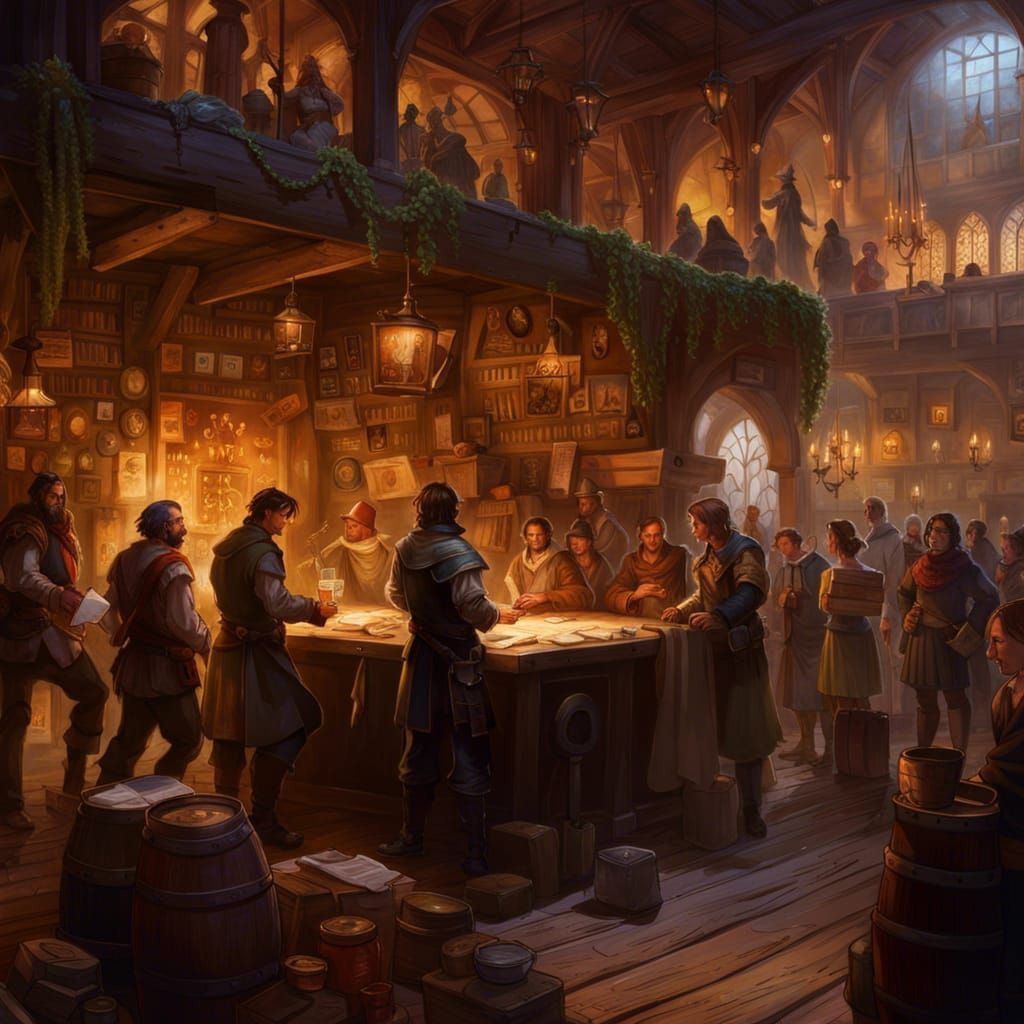 Adventurer's Guild - AI Generated Artwork - NightCafe Creator