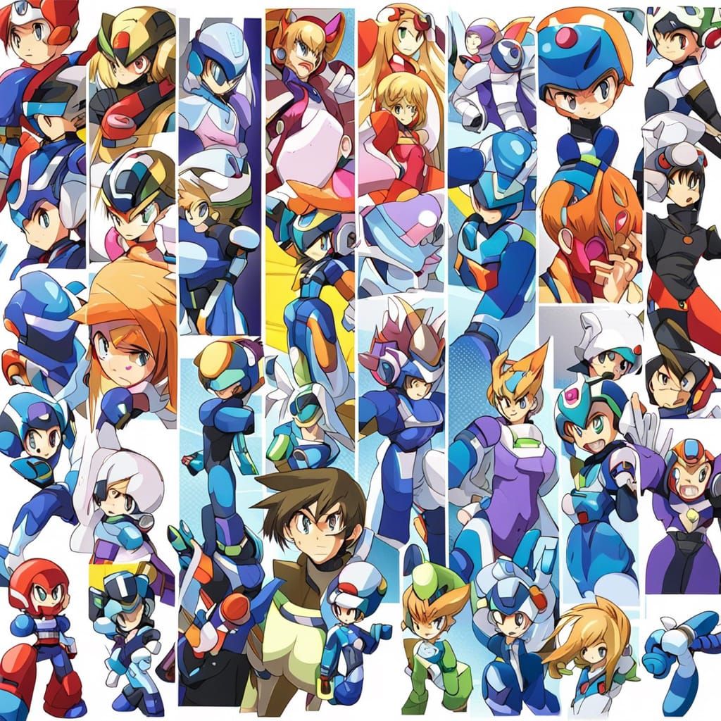 Megaman X style characters - Megaman X Style Anime Character...