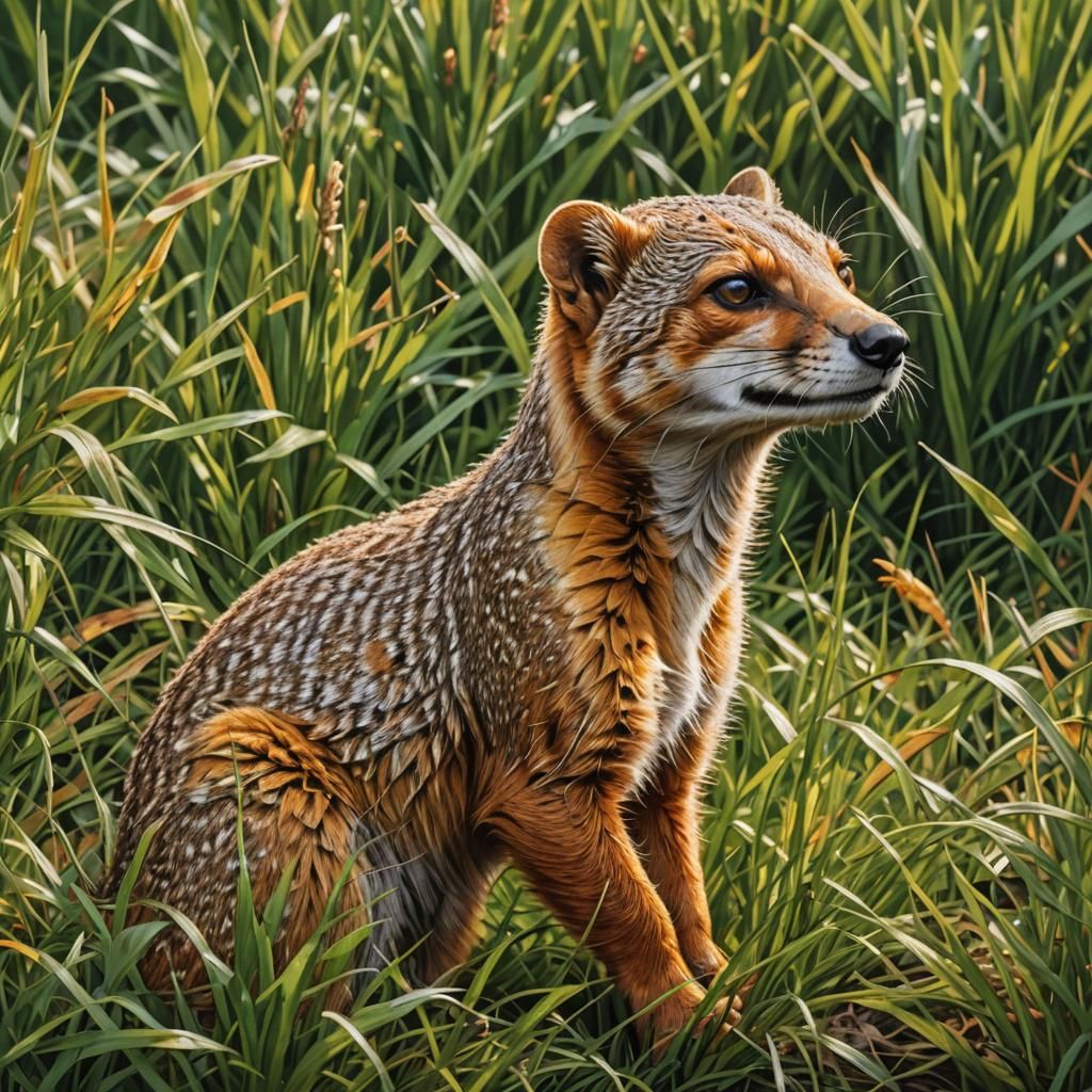 Mongoose Watching - AI Generated Artwork - NightCafe Creator