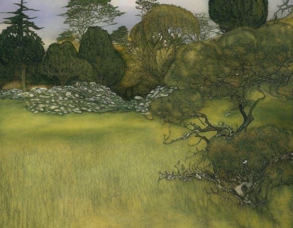 Arthur Rackham Landscape - AI Generated Artwork - NightCafe Creator