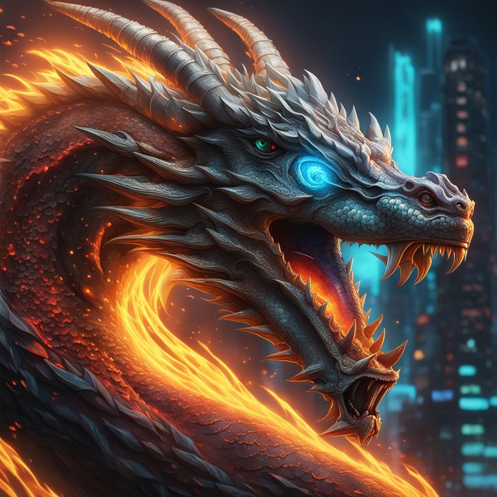 Elemental Dragon: A dragon that embodies the forces of nature, with ...