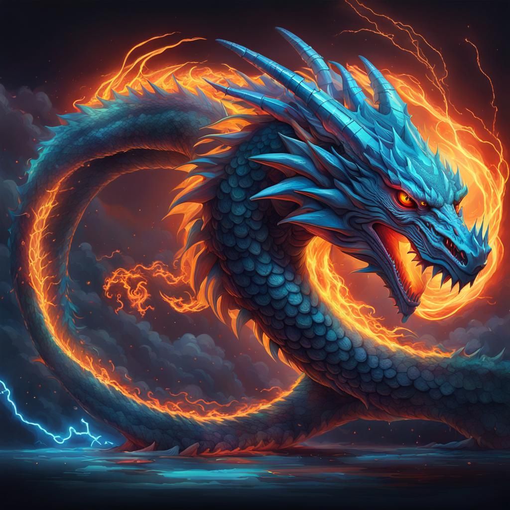 Elemental Dragon: A dragon that embodies the forces of nature, with ...