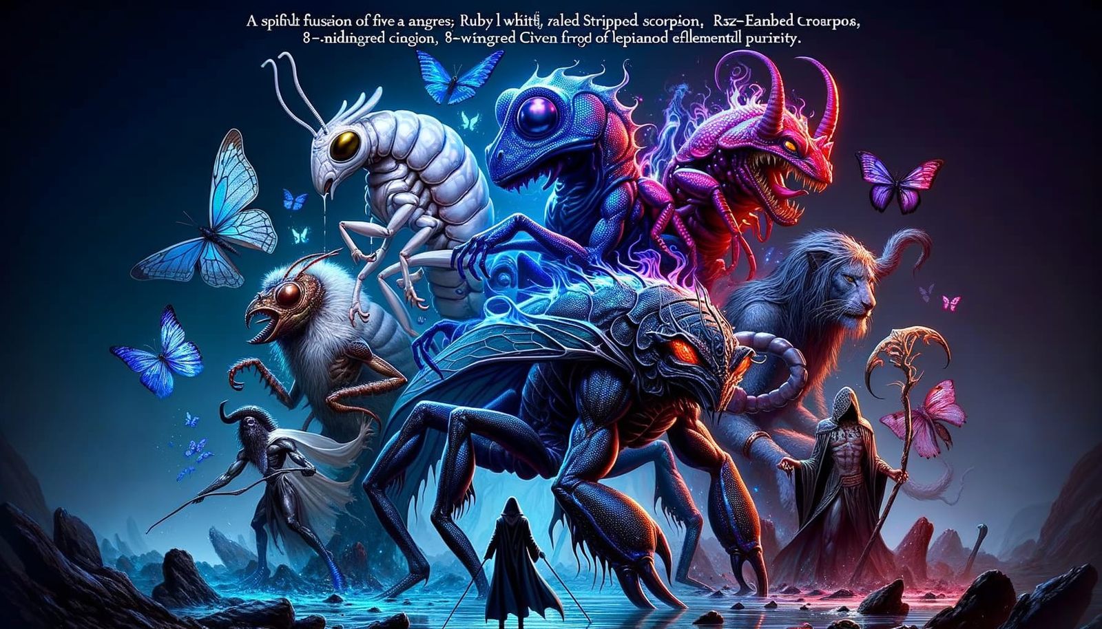 Surreal, Interdimensional Creature Meets Adventure... - AI Art