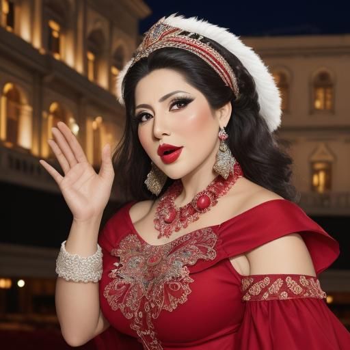 Peruvian Opera Actress, Night at the Opera - AI Generated Artwork ...