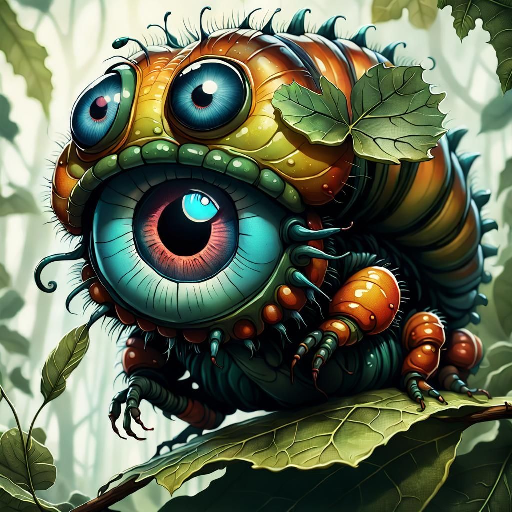 A funny giant googly-eyed creature - AI Generated Artwork - NightCafe ...