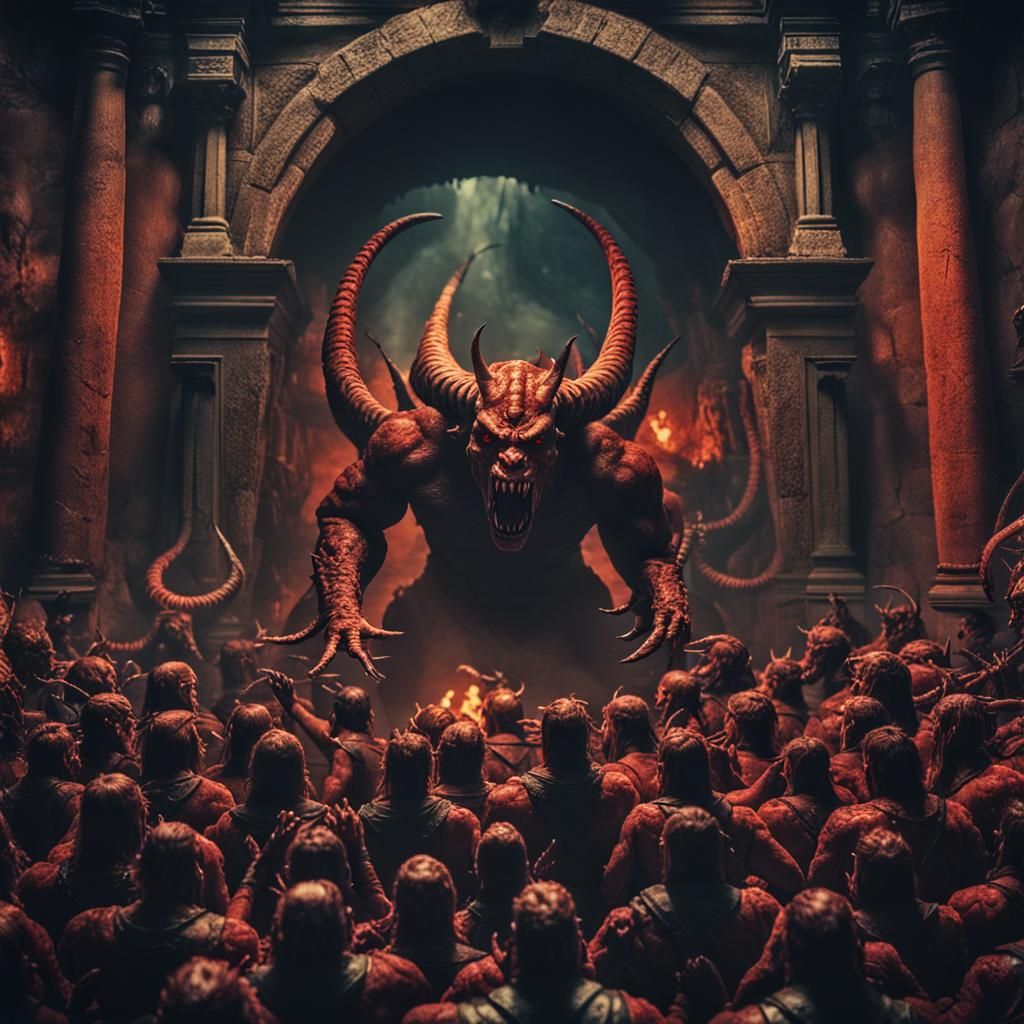 Welcome to Hell 15 - AI Generated Artwork - NightCafe Creator