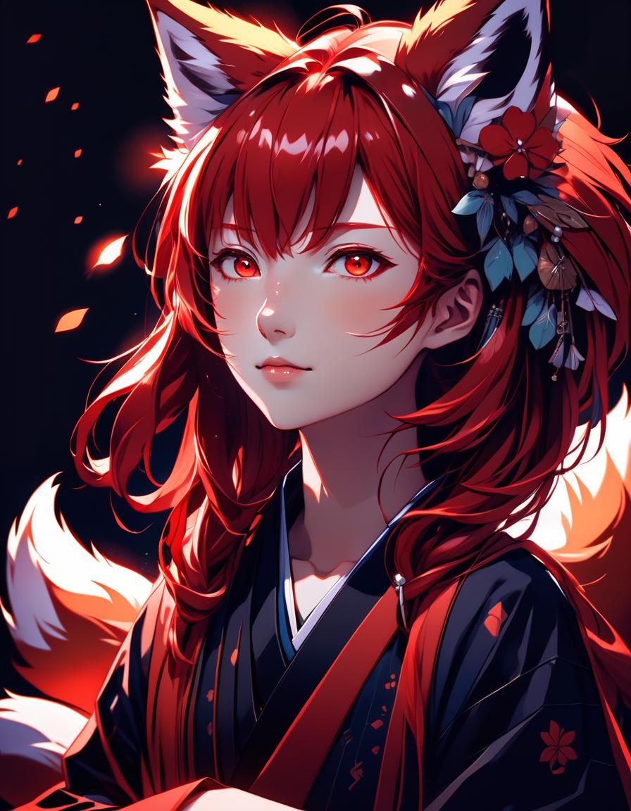 Fox Tribe Girl - AI Generated Artwork - NightCafe Creator