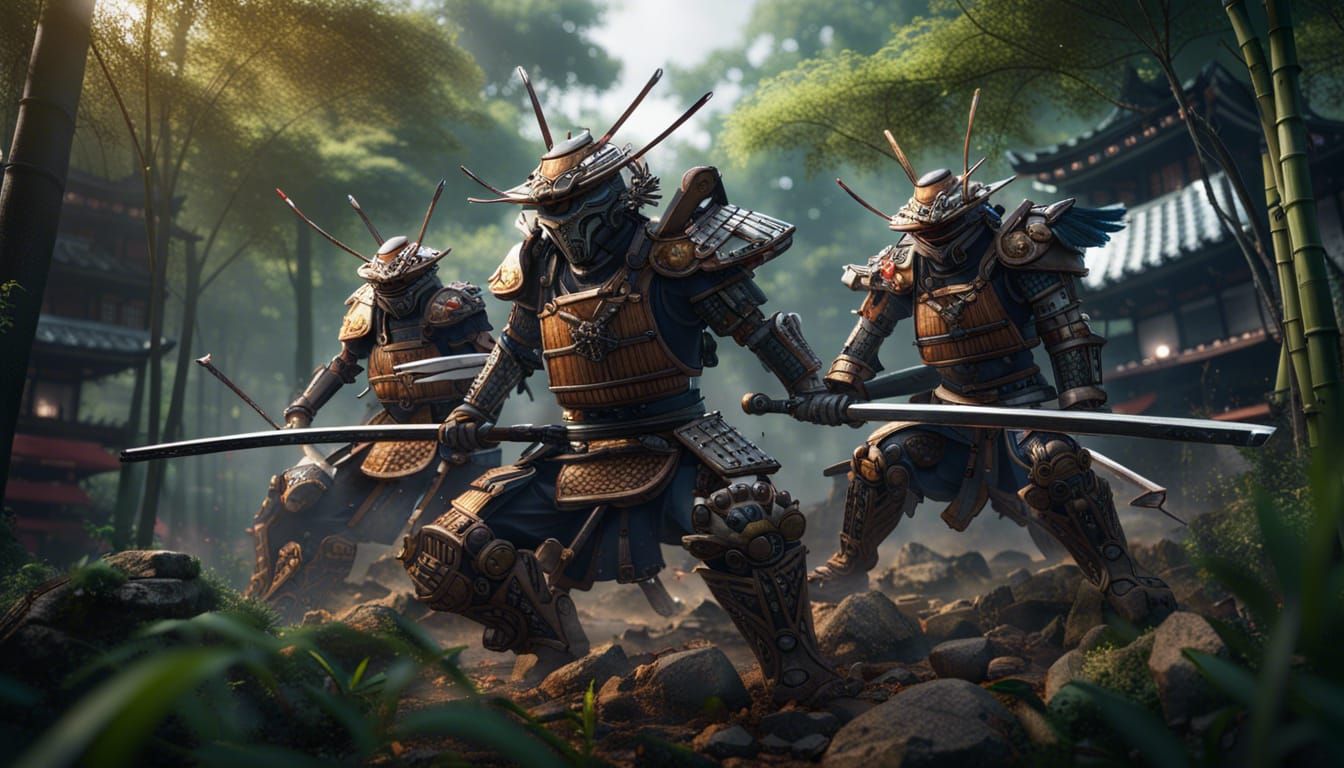 Mech Samurai - AI Generated Artwork - NightCafe Creator