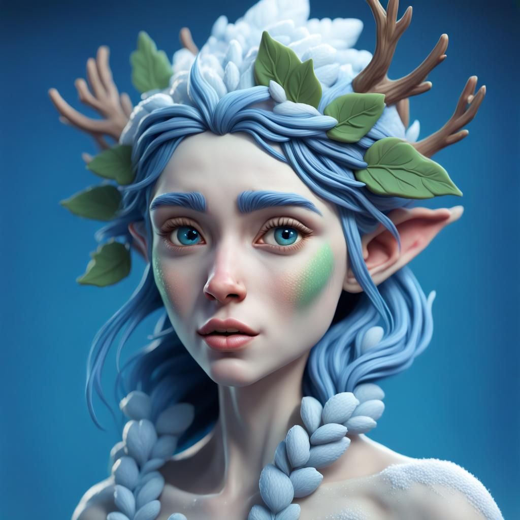 Winter dryad - AI Generated Artwork - NightCafe Creator