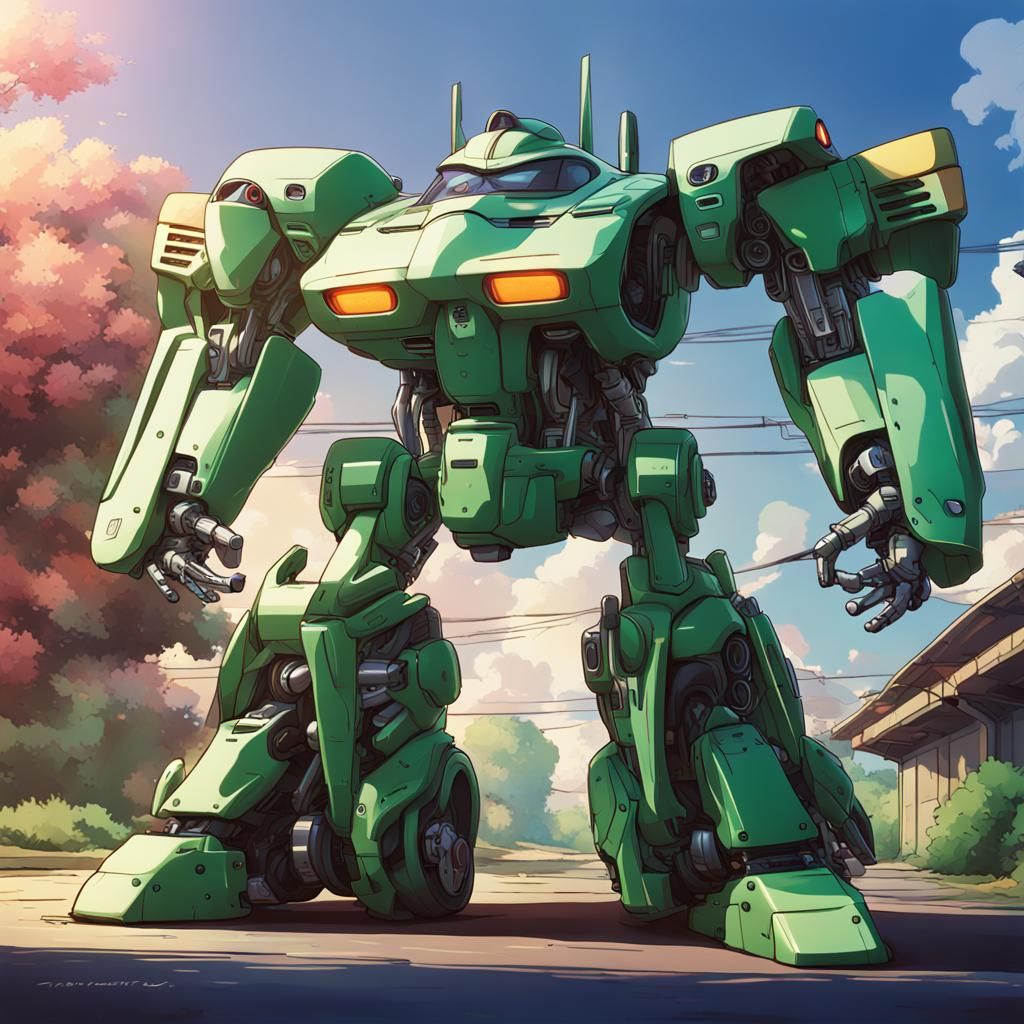 Detailed transformer robot made using a Old porsche 911 gt3 retro ...