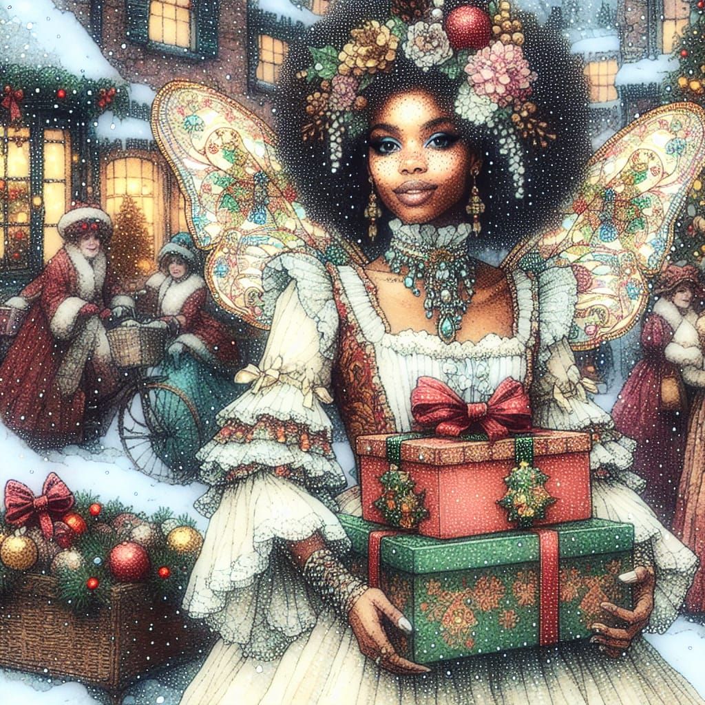 Victorian Christmas Fairy - Victorian Christmas Fairy